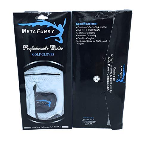 Meta Funky Premium Cabretta Soft Leather Golf Gloves Men Left Hand