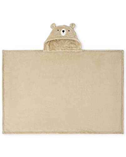 The Children's Place Baby Cozy Blanket, Sahara Bear, ONE Size