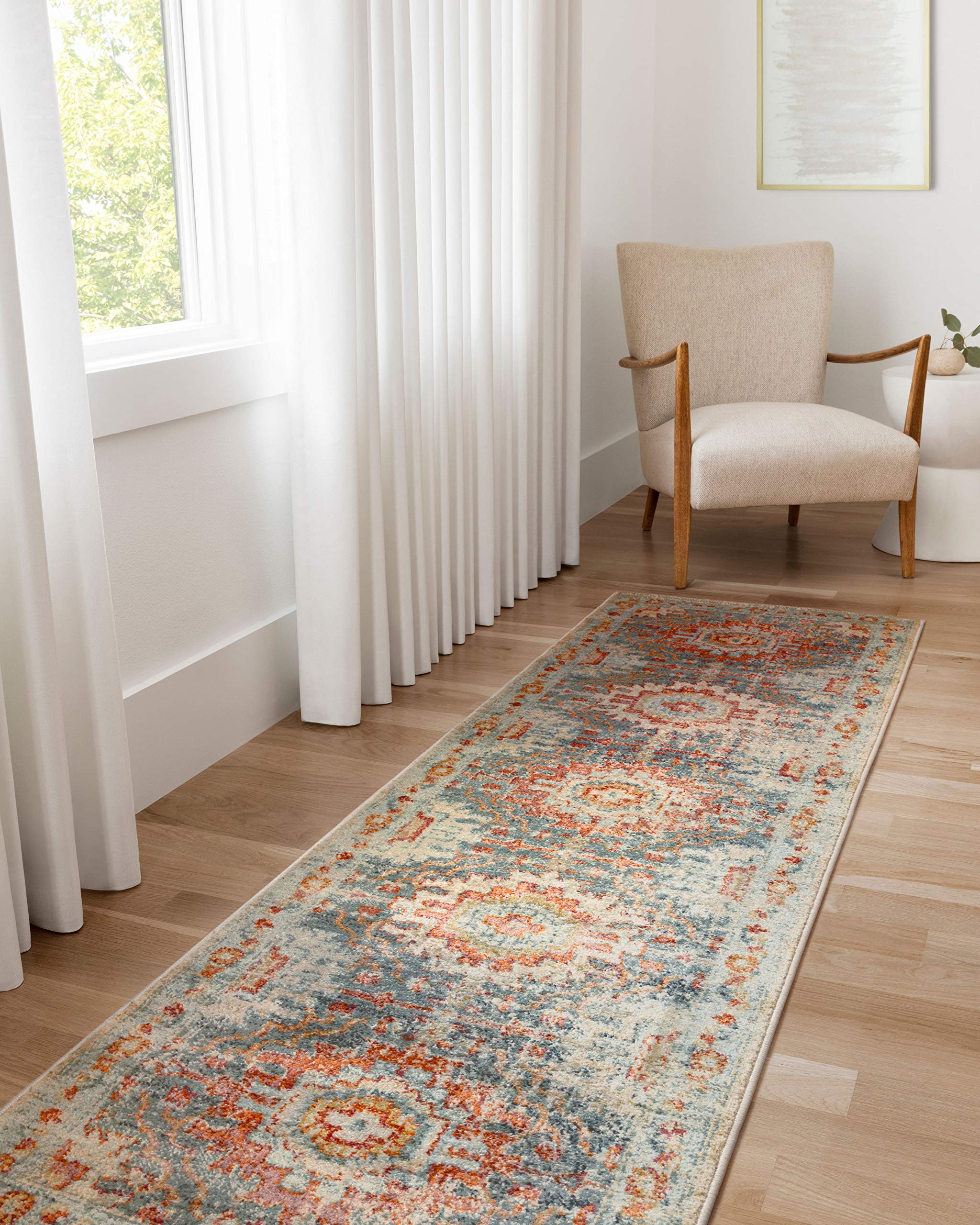 Loloi II Jocelyn Collection JOC-03 Mist/Multi 9'-6" x 12'-6" Area Rug