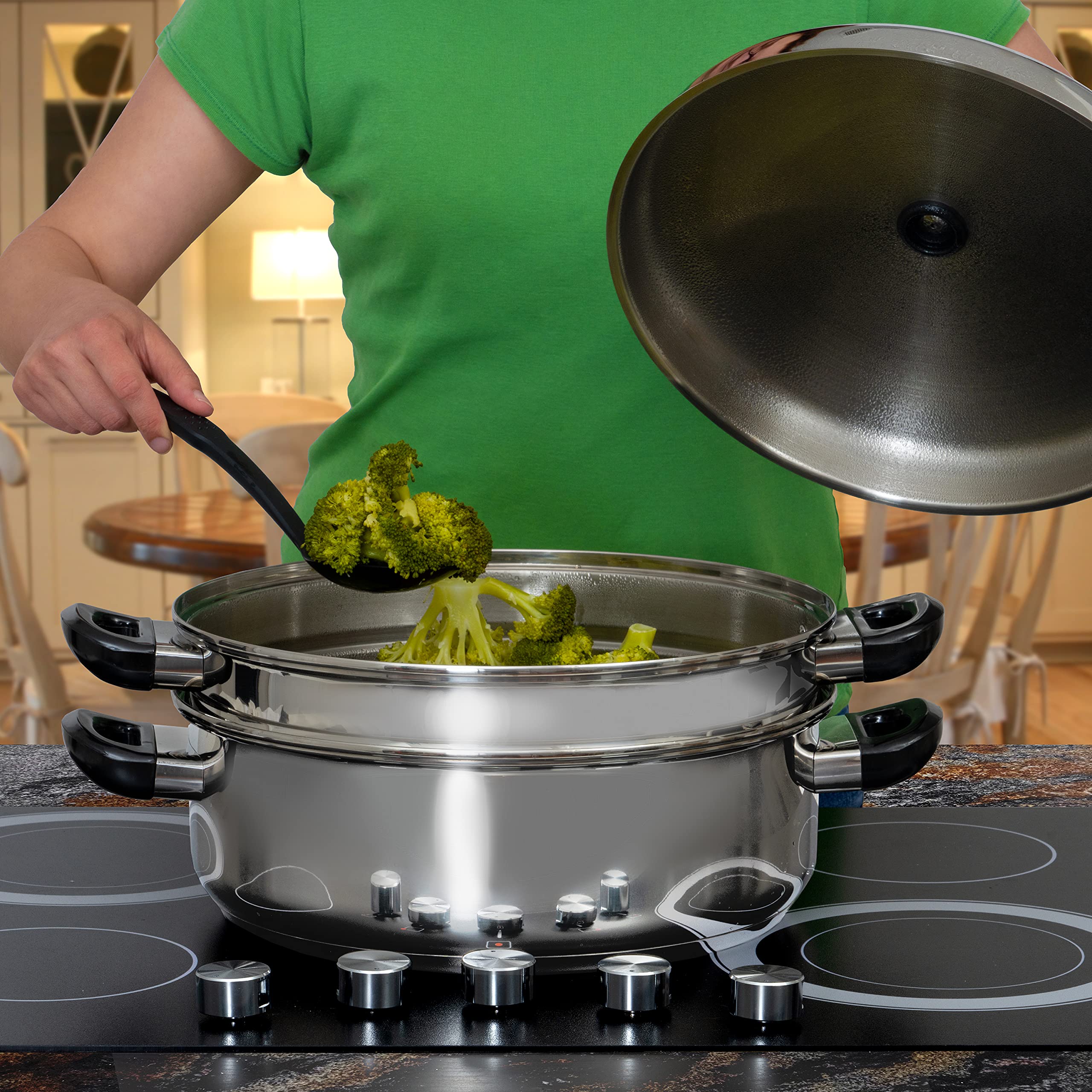 Precise Heat Surgical Stainless-Steel Oversized Skillet
