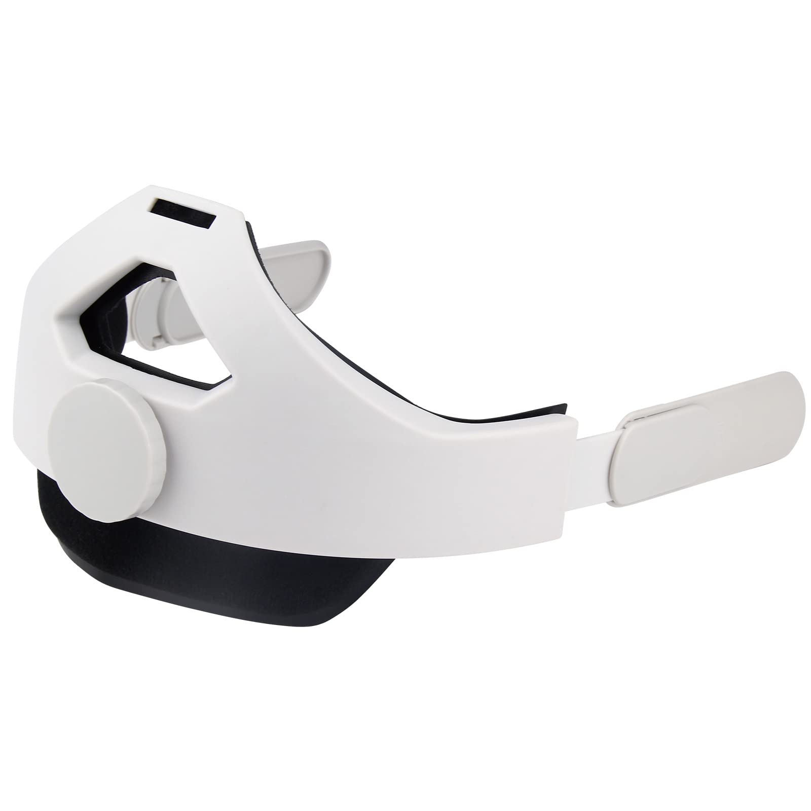 Numy Adjustable Halo Strap for Oculus Quest 2 VR,Increase Supporting Force and Improve Comfort-Virtual Reality Accessories(White)