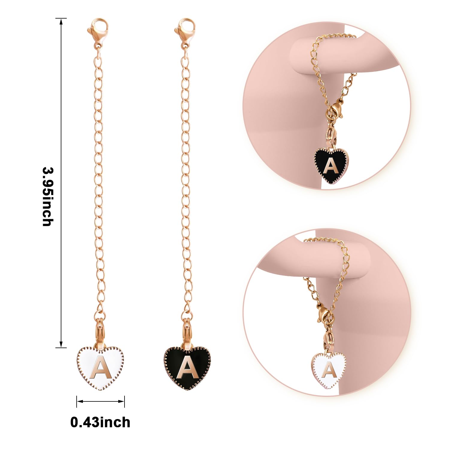 Letter Charm Accessories for Stanley Cup,Name ID Letter Handle Charm for Stanley/Simple Modern Tumbler Cup Water Cup Initial Identification Charm (A)