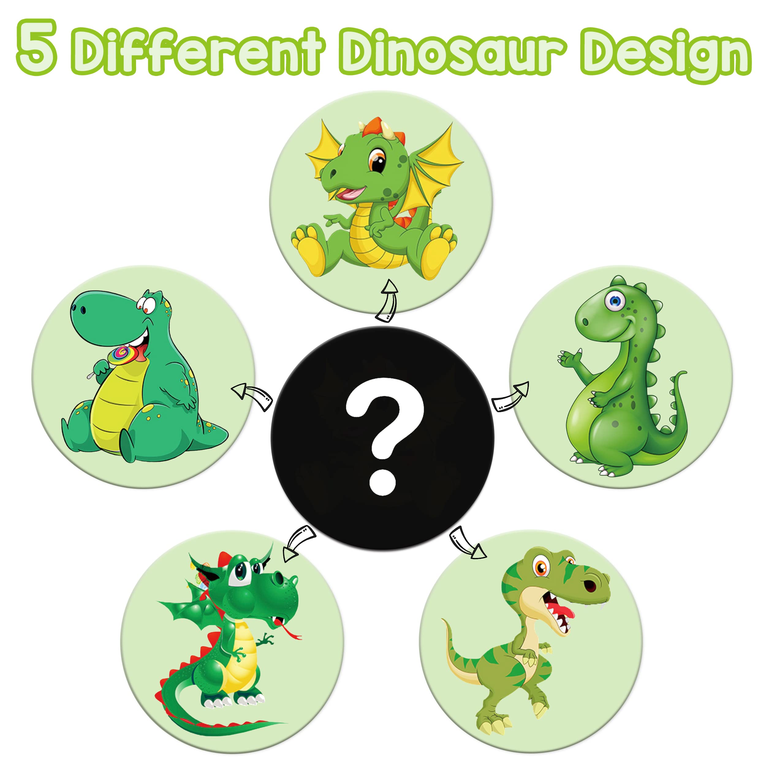 Yeeeasy Animal Dinosaur Potty Training Stickers for Toddler Boys Magic Color Changing Stickers Packs for Potty Training Toilet Reward Targets (20 Pcs)
