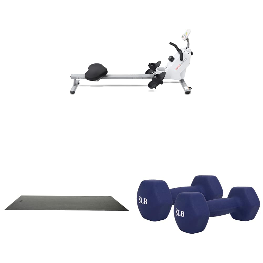 Sunny Health & Fitness Smart Compact Magnetic Rowing Machine with Exclusive SunnyFit® App Enhanced Bluetooth Connectivity – SF-RW521020