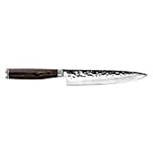 Shun Cutlery Premier 5-Piece Starter Block Set, Kitchen Knife, Knife Block Set, Includes 8β Chef's Knife, 4β Paring Knife, 5.6β Utility Knife, & Honing Steel, Handcrafted Japanese Kitchen Knives