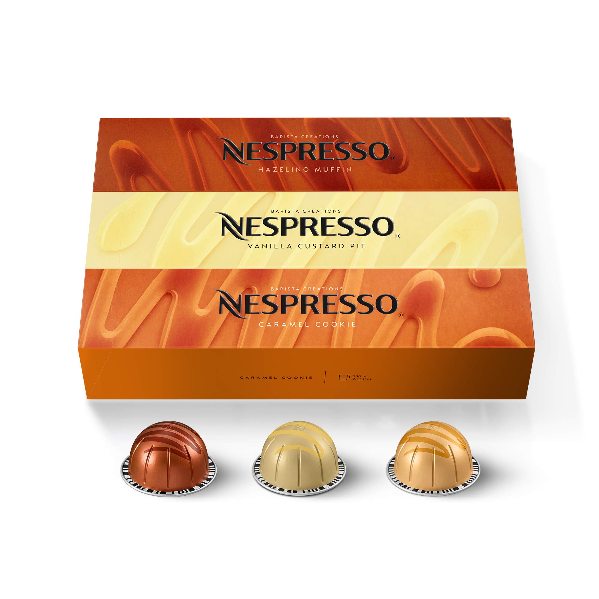 Nespresso Capsules VertuoLine Barista Flavored Pack (10 Count) + Melozio (10 Count)