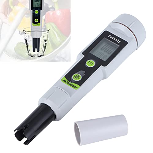 YEmirth Digital Salinity Tester for Salt Water, Salinity Meter Digital PenType Salinity Tester for Seawater Salt Water Swimming Pool