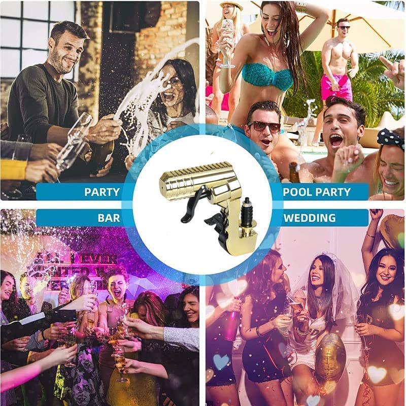 SIULAS Champagne Gun, 4th Generation Upgraded Beer Gun Shooter, Adjustable Champagne Spray Gun, for All Kinds of Bachelorette Parties, Birthdays, Celebrations (g3)