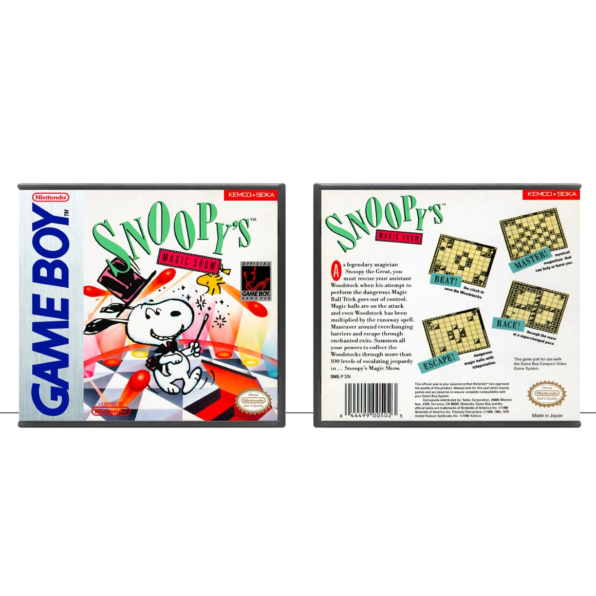 Snoopy's Magic Show | (GB) Game Boy - Game Case Only - No Game