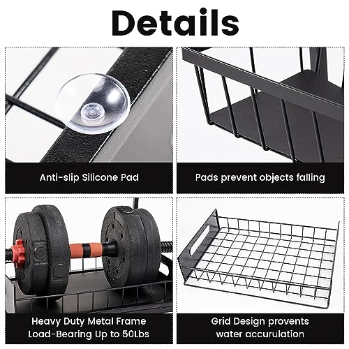 Nestorium Under Sink Organizer, Metal Pull Out Cabinet Organizer 2 Tier Slide Out Under Kitchen Sink Organizer, Cabinet Organizer with Sliding Drawer for Kitchen, Bathroom, Desk, Laundry (14.2*10.6)