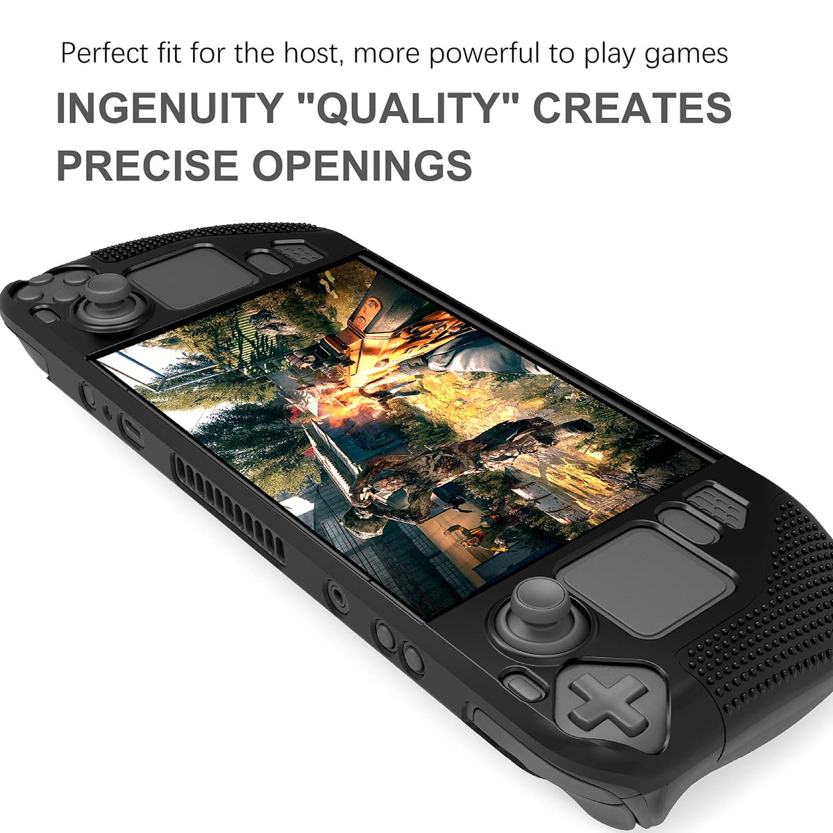 Protective Case for Steam Deck case Full Protection Silicone Cover with Shock-Absorption and Anti-Scratch Game Console Case Cover Compatible with Steam Deck