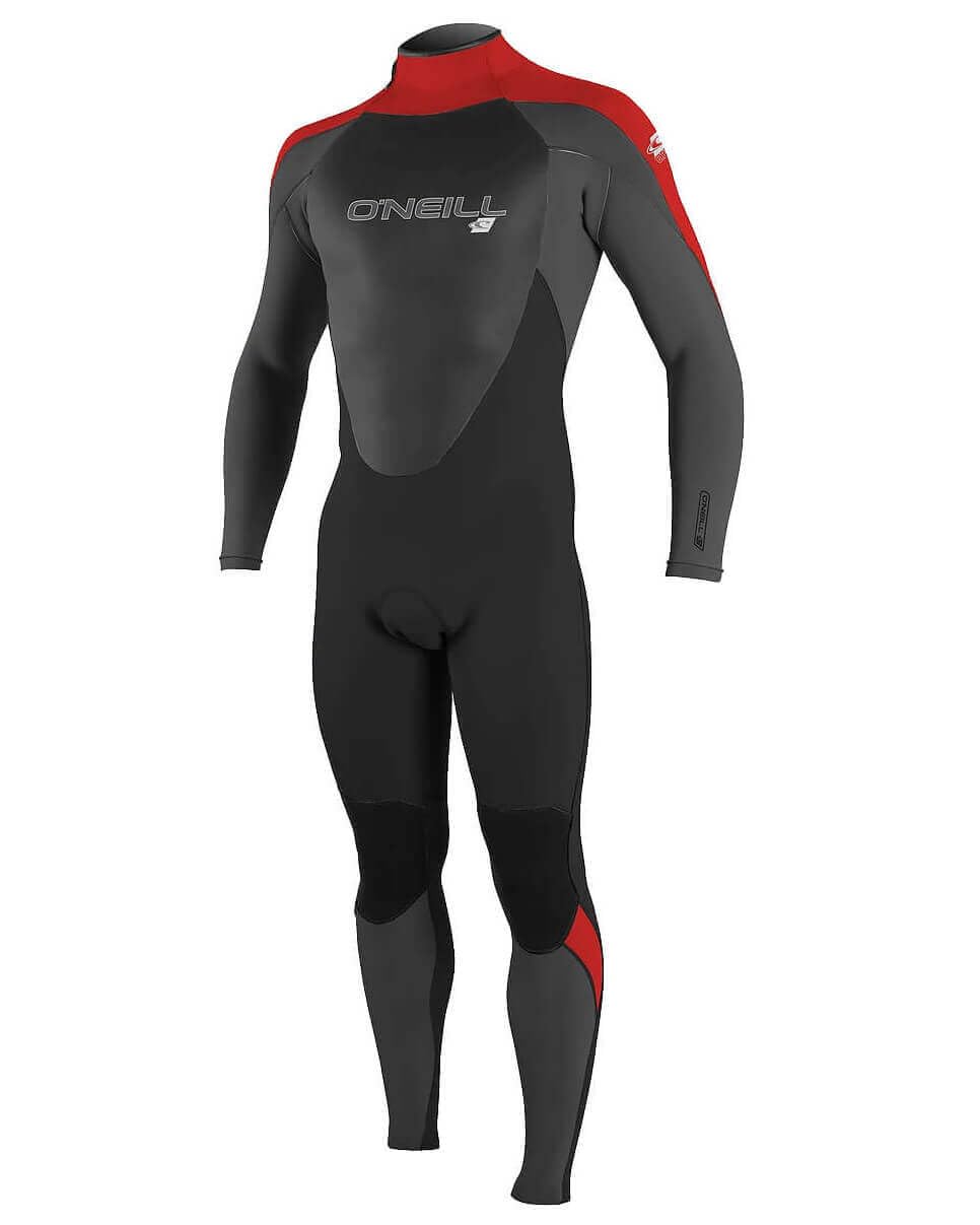 O'Neill Epic 3/2 mm Back Zip Full Wetsuit Black/Gunmetal/Black 2XL (6'0"-6'2", 210-230 lbs)