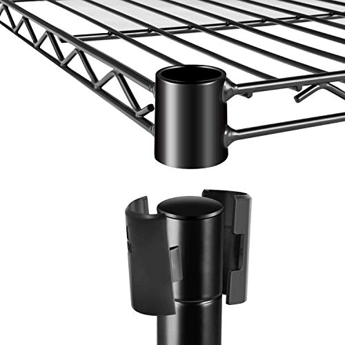 Simple Deluxe Heavy Duty 5-Shelf Shelving Unit 1250Lb Capacity, 29.92" D x 13.98" W x 62.99" H, 5 Tier, Black