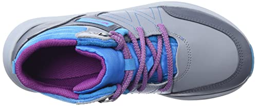 Merrell GREYLOCK WTRPF Hiking Sneaker, Grey/Turq, 4 US Unisex Big Kid