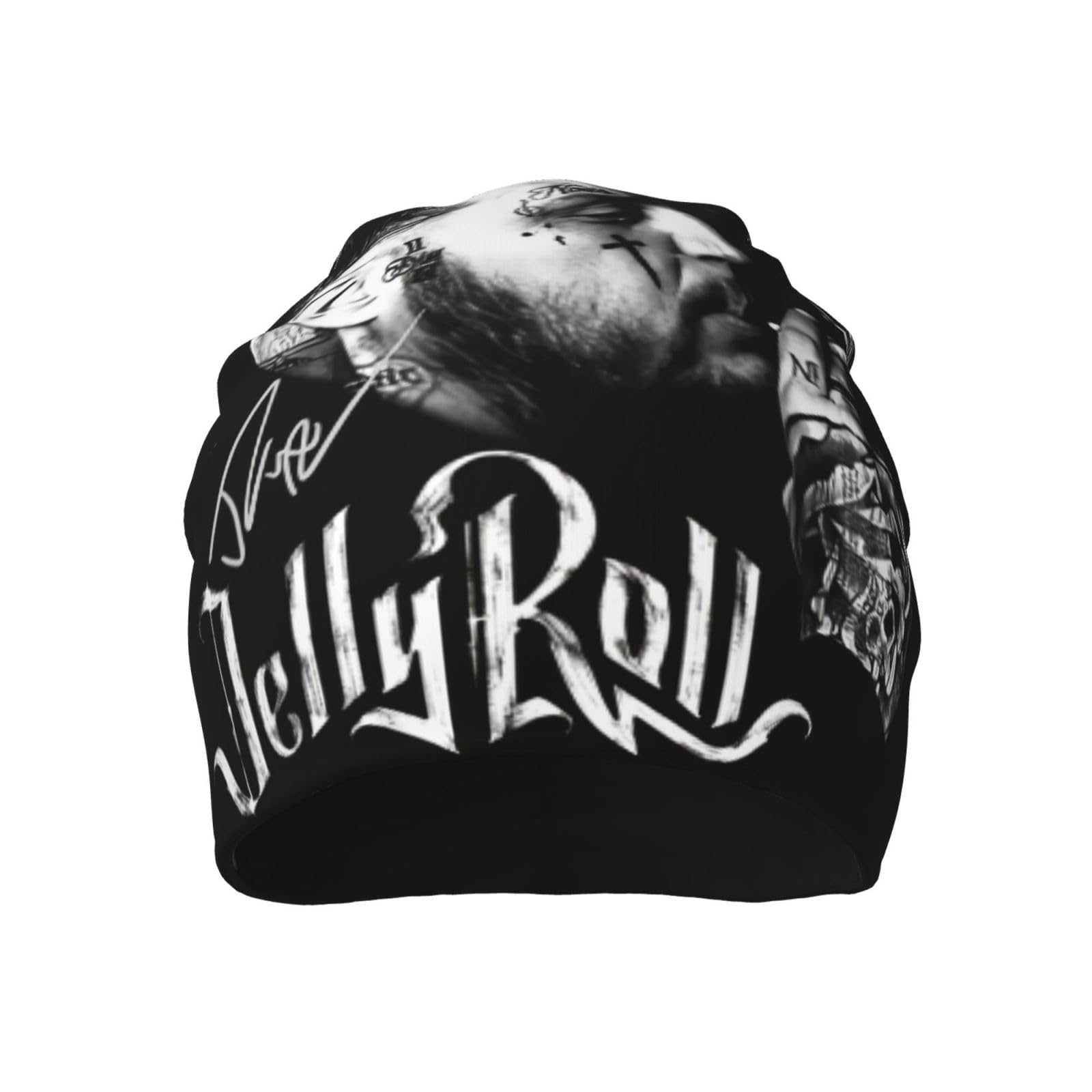 Kingscom Jelly Singer Roll Knit Hat Beanie Cap Fashion Knitted Hat for Men and Women Black