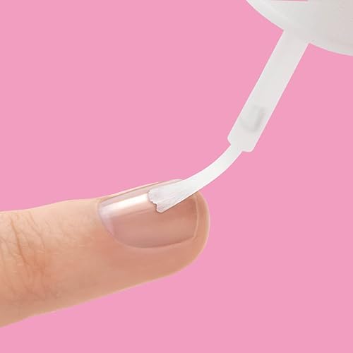 KISS PowerFlex Brush-On Nail Glue for Press On Nails, Ultra Hold Flex Formula Nail Adhesive, includes One Bottle 5g (0.17 oz.) with Twist-Off Cap & Brush Applicator