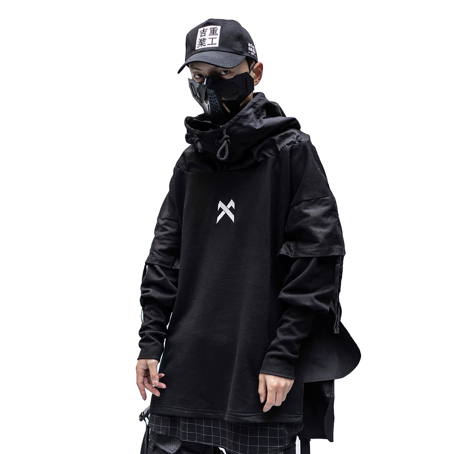MFCT Men's X Heavy Industrial Hoodie (US, Alpha, Large, Regular, Regular, Standard, Black)
