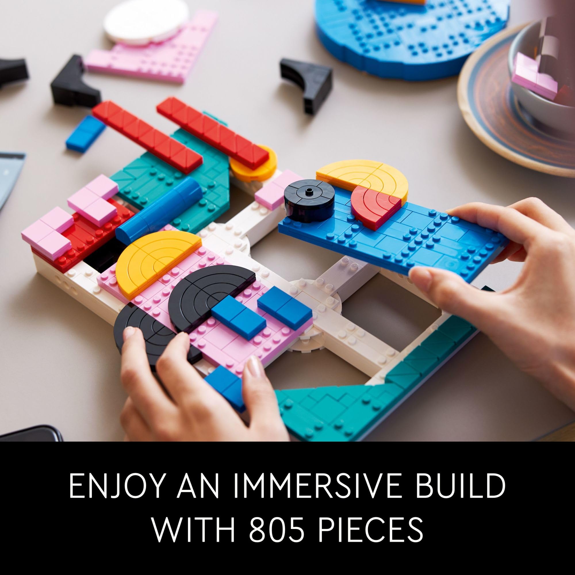 LEGO Art Modern Art 31210 Build & Display Home Décor Abstract Wall Art Kit, Birthday Gift Idea for Artistic People, Set for Teens or Adults Who Enjoy Craft Hobbies