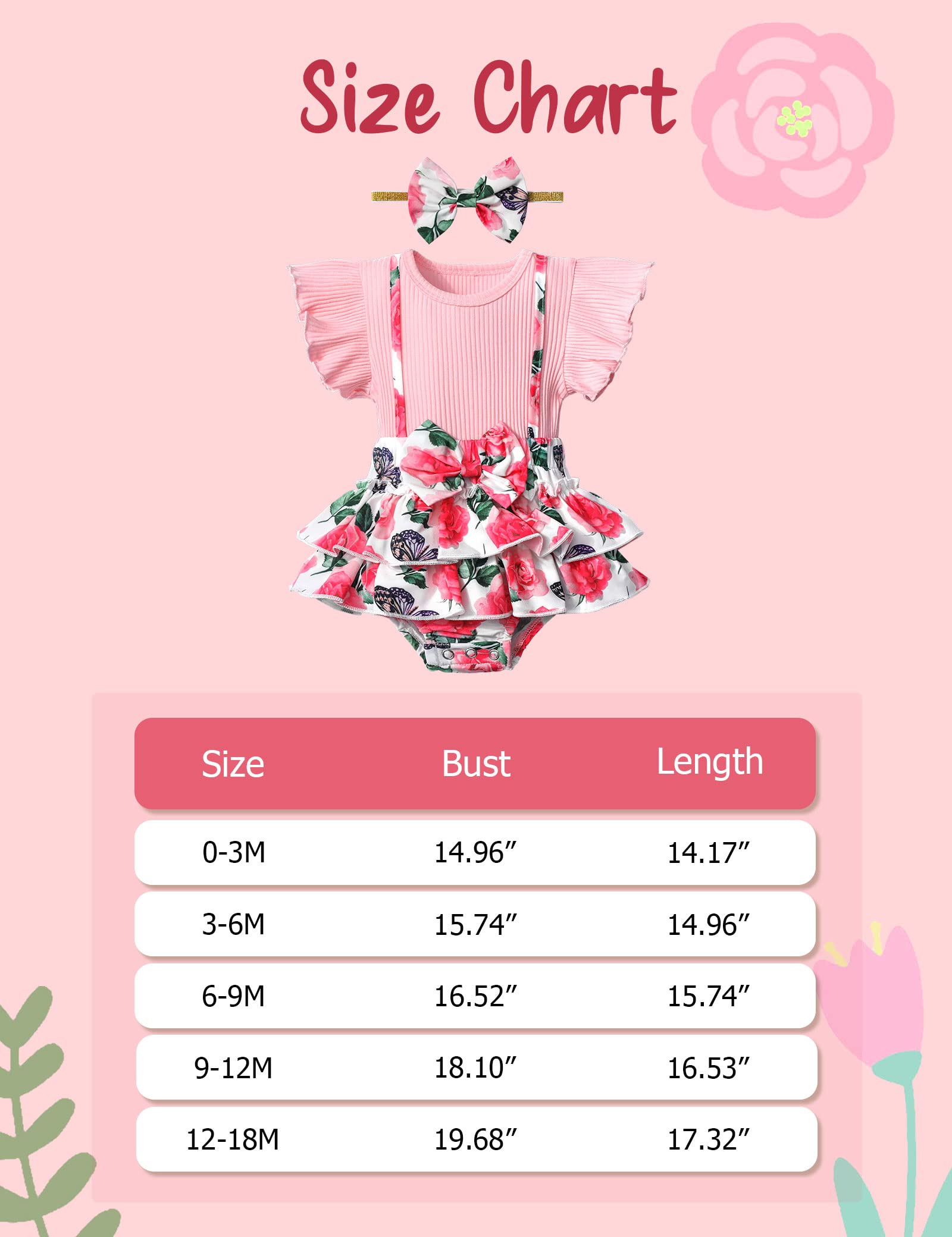 TyeSmo Baby Girl Romper