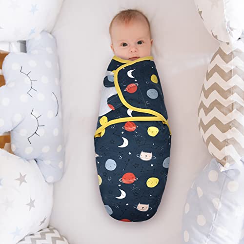Vicloon Swaddle Blanket, 3 Pack Organic Baby Swaddle Sleep Sacks, Adjustable Swaddle Blanket Infant Baby Wrap Set, Newborn Swaddle Sack, Baby Swaddle Wrap for 3-6 Month