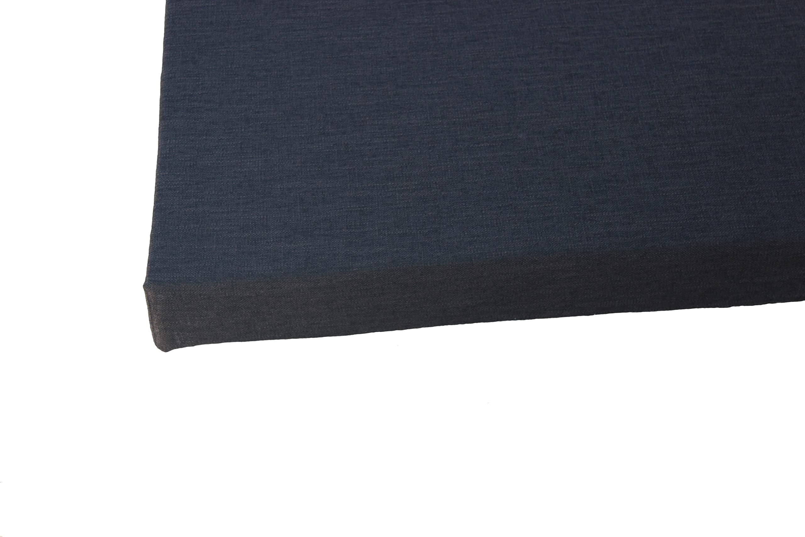 SINCERE Custom Size Bay Window Bench Pillow, Fireplace Hearth Cushion Pad, Made to Order Foam Seat Cushion, Personalized Non-Slip Bench Pad for Indoor Furniture, Sofa/Swing Cushion Replacement, Black