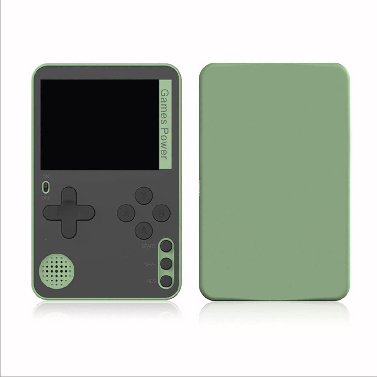 Retro Video Game Console Built-in 500 Classic Games, Handheld Game Player Play Suitable for Travel and Camping (Green)