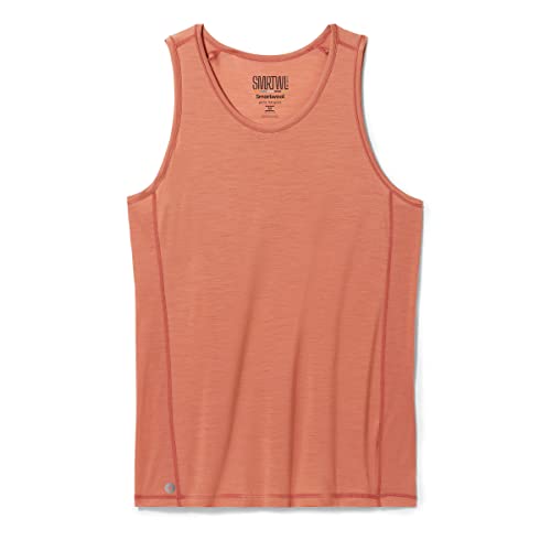 Smartwool Men's Active Ultralite Merino Wool Tank Top (Athletic Fit) Copper, Medium