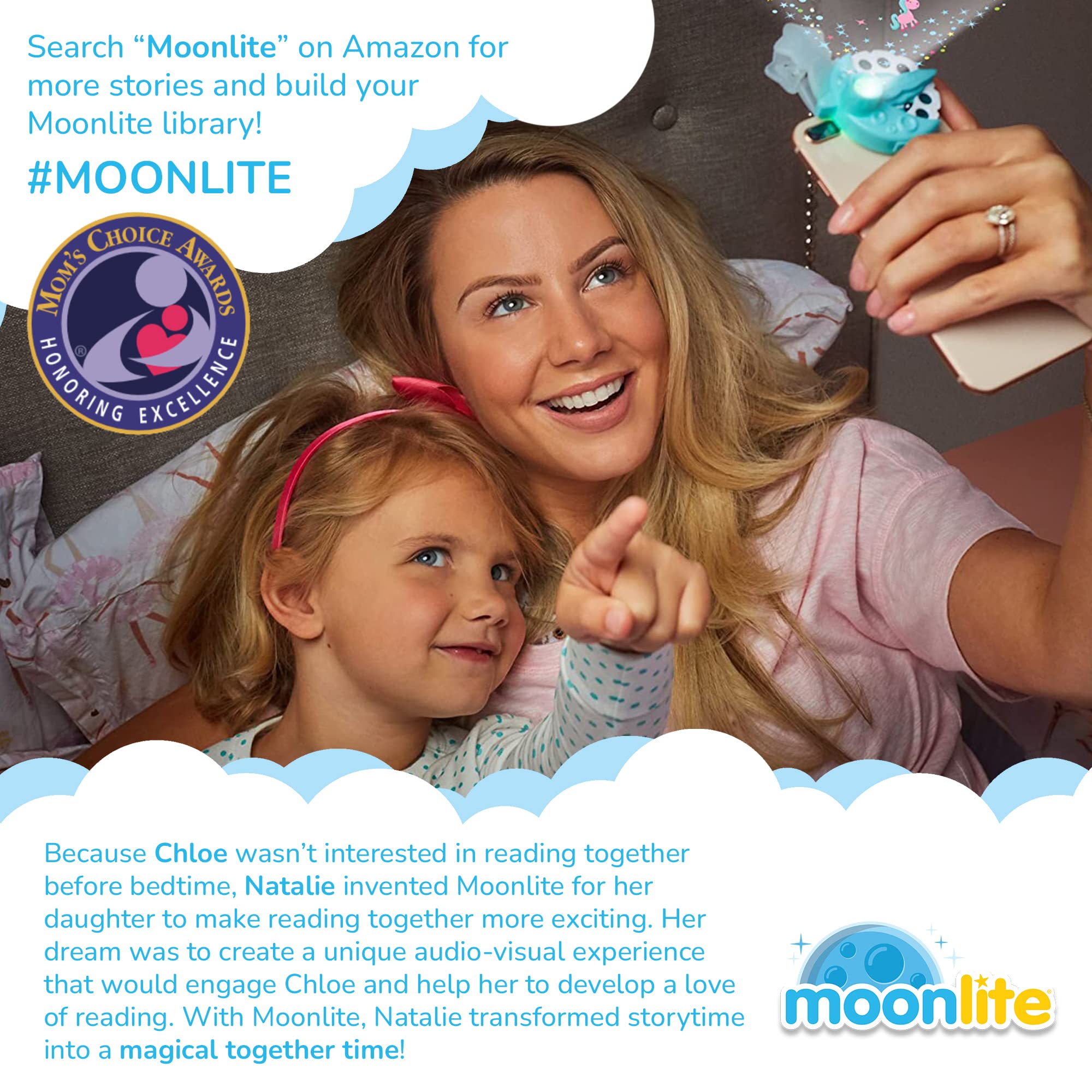 Moonlite Storybook Reels for Flashlight Projector, Kids Toddler | Mighty, Mighty Construction Site | Single Reel Pack Story for 12 Months and Up