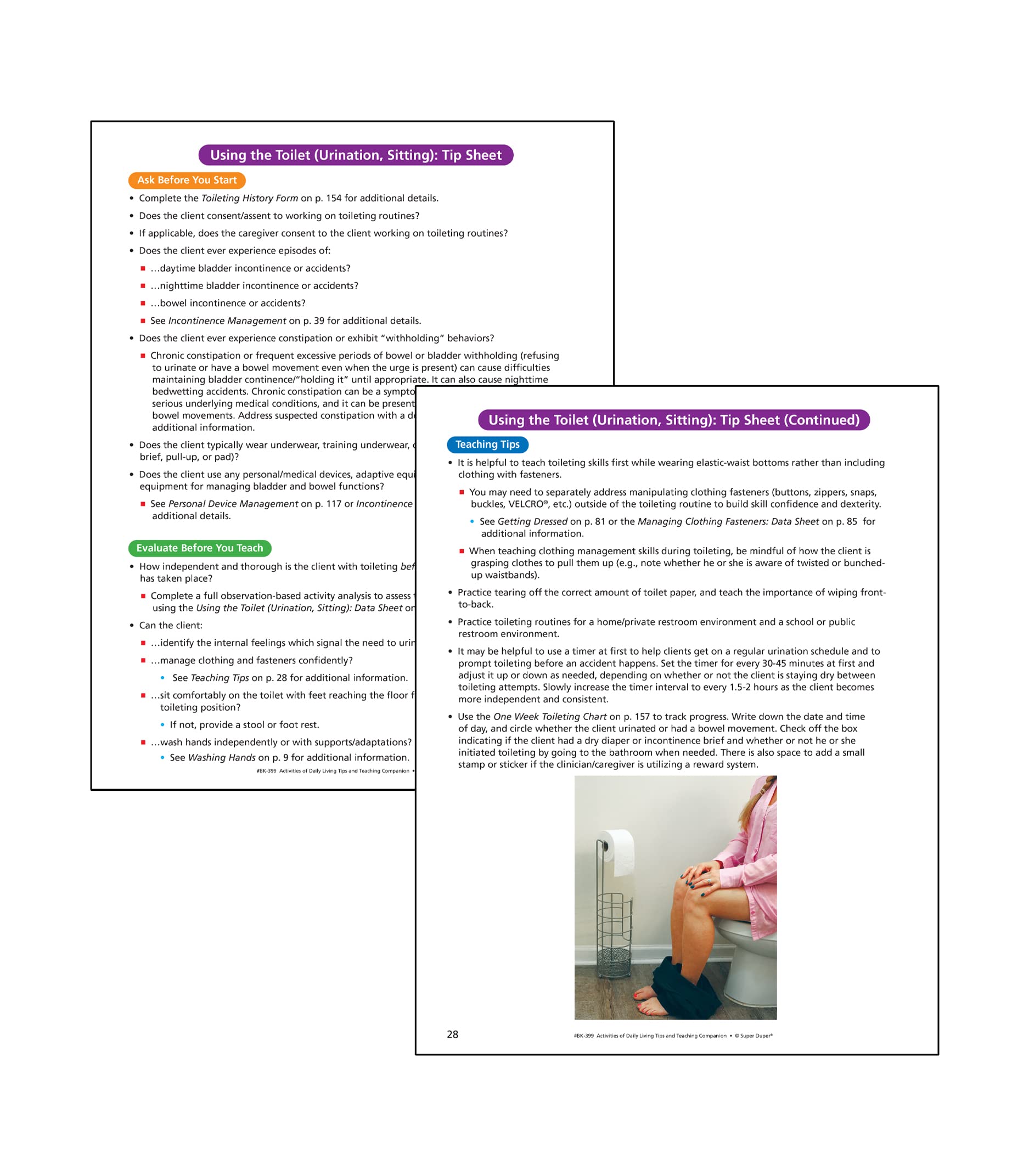 Super Duper Publications | Webber Activities of Daily Living - Tips and Teaching Companion | Self-Care Activities and Routines | Occupational Therapy Educational Resource for Children and Adults