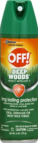 OFF! Deep Woods Insect Repellent Aerosol, Bug Spray with Long Lasting Protection from Mosquitoes, 6 oz