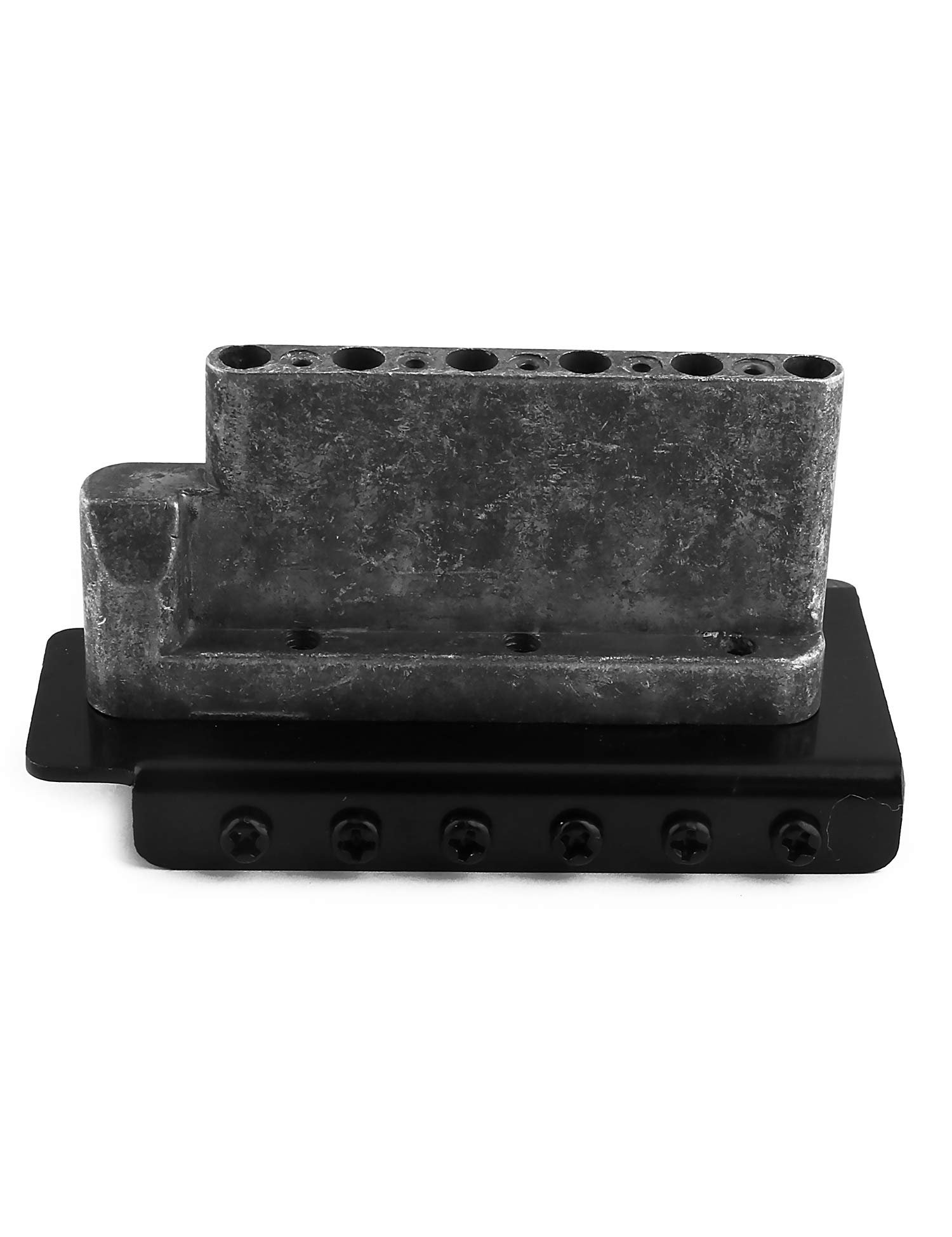 Metallor 6 String Guitar Tremolo Bridge with Whammy Bar for Fender Strat Squier Style Electric Guitar Black.
