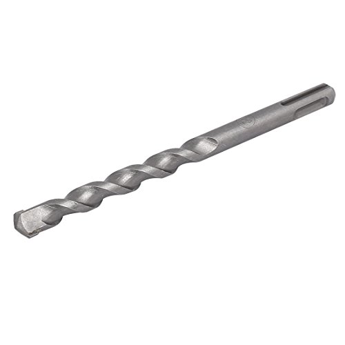uxcell 12mm Dia 145mm Long Carbide SDS Round Shank 2 Flutes Hammer Masonry Drill Bit