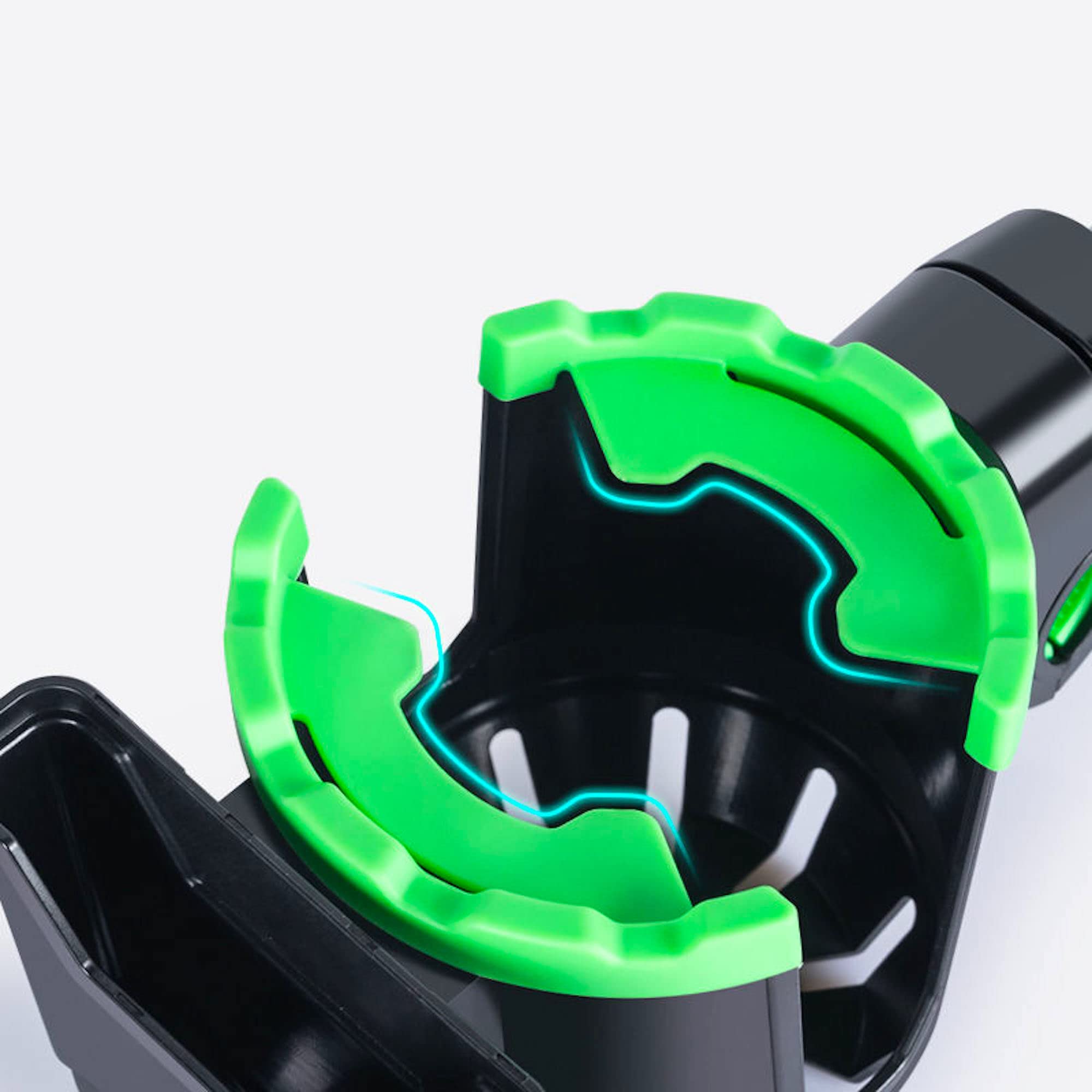 Universal Cup Holder & Phone Holder, E-Bike, Electric Scooter & Stroller Cup Holder, Bike Cup Holder, Large Caliber Designed Cup Holder, 360 Degrees Rotation Cup Drink Holder, Black (Black)