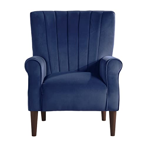 Lexicon Monroe Accent Chair, Navy Blue