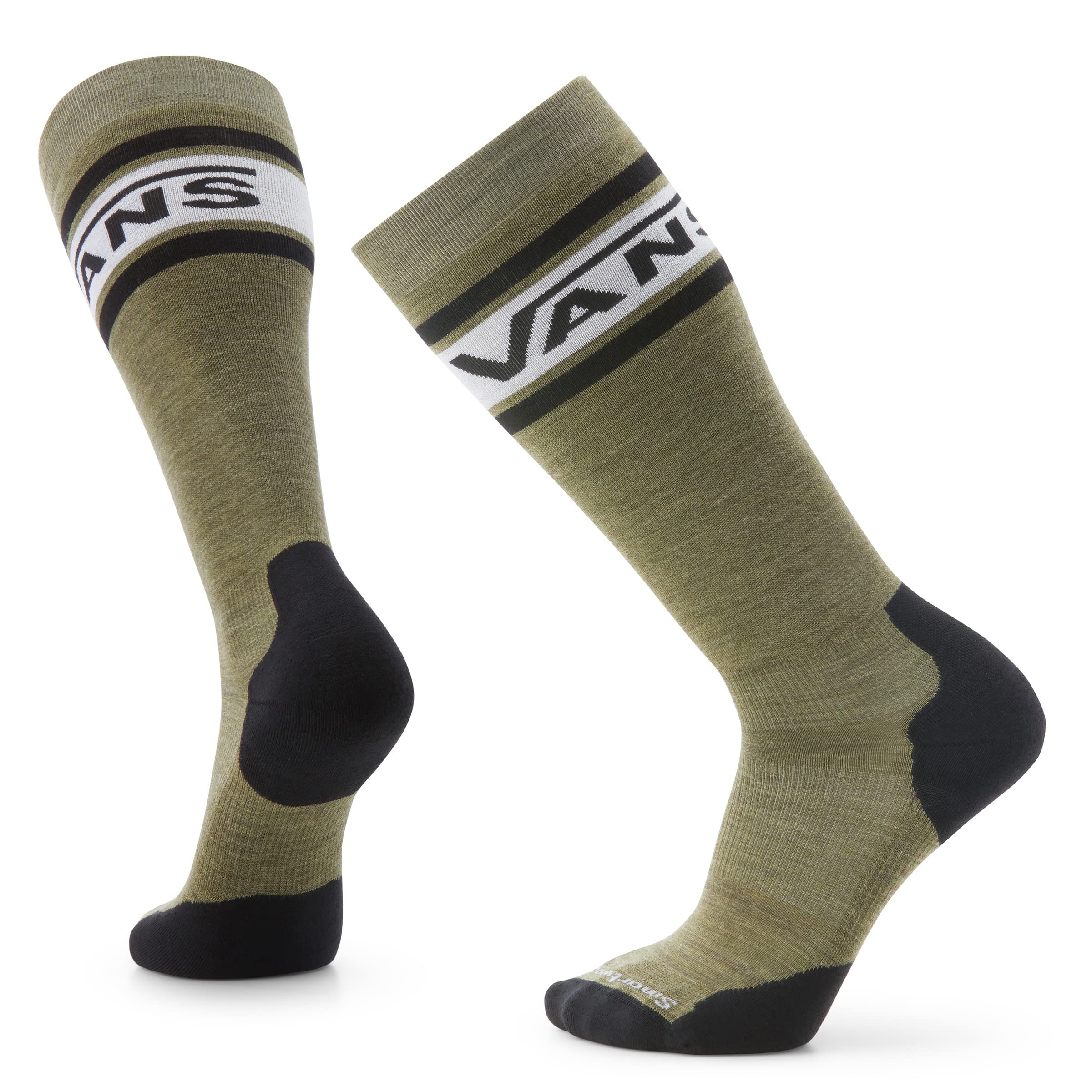 Smartwool Snowboard VANS Targeted Cushion Merino Wool Over The Calf Socks For Men and Women, Winter Moss, Medium