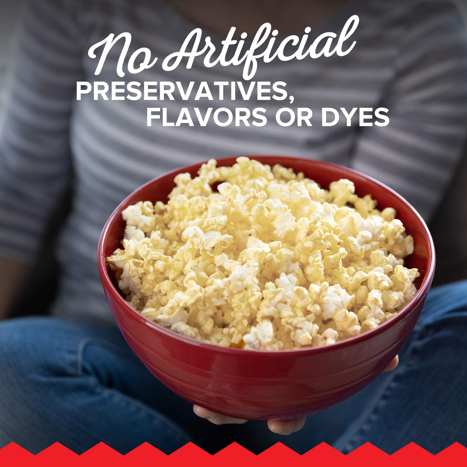 Orville Redenbacher's Original Gourmet White Popcorn Kernels, Gluten Free, 30 Ounce Jar (6 Pack)