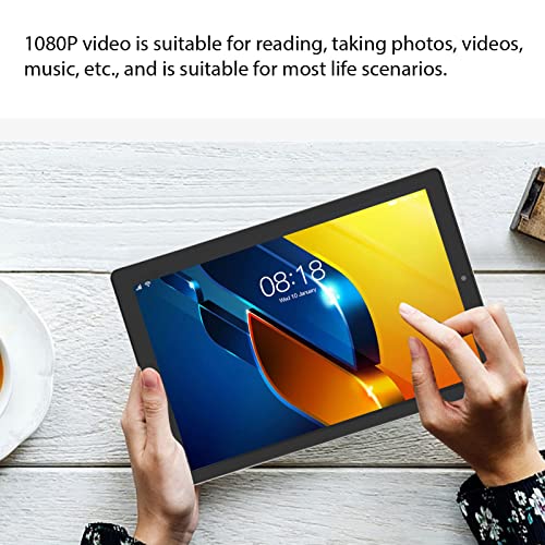 Yoidesu 10.1 Inch Tablet Android 12, Ten Core Pad with Dual Camera, 6GB Ram 128GB ROM, WiFi/Bluetooth, Support 128GB Memory Card, 1960x1080 HD IPS Screen, 8800mAh Battery, Black (US)