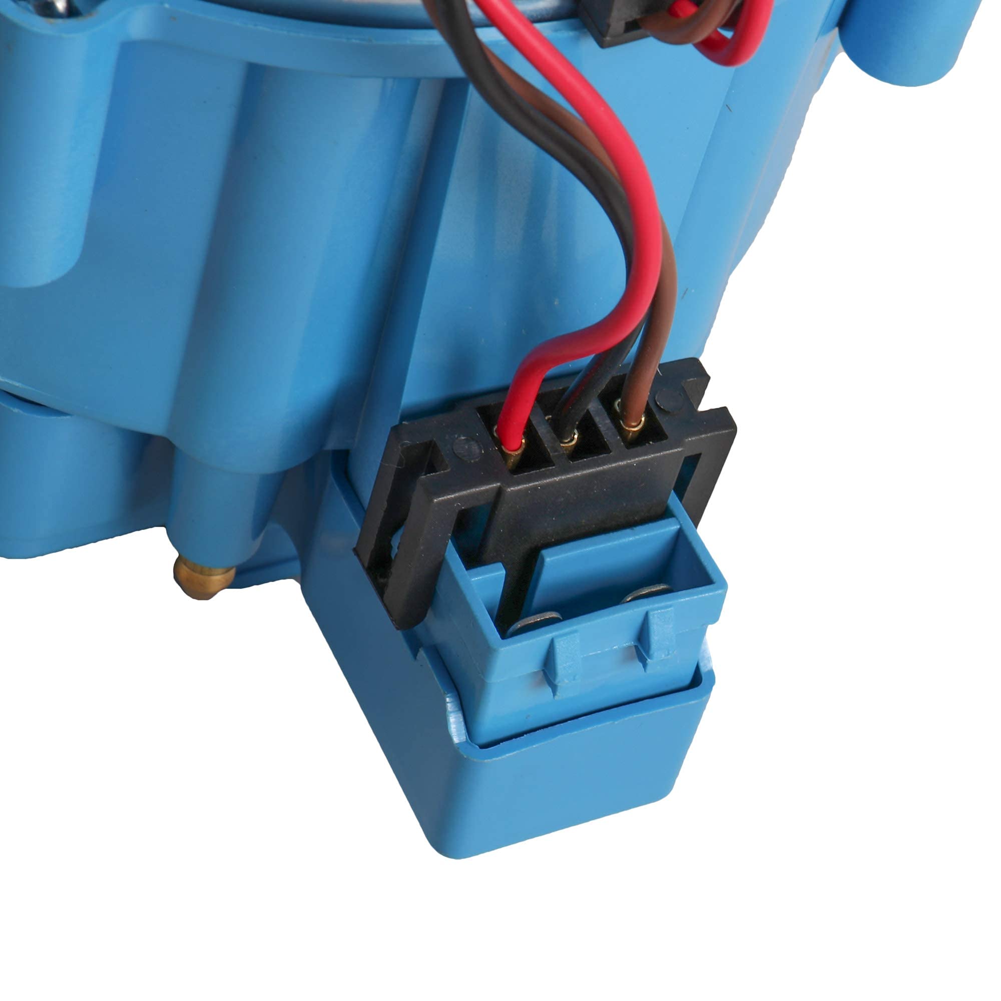 MOSTPLUS 1030213 Complete HEI Ignition Distributor 65K Coil Compatible with SBF Ford Small Block 260 289 302 V8's Blue Cap