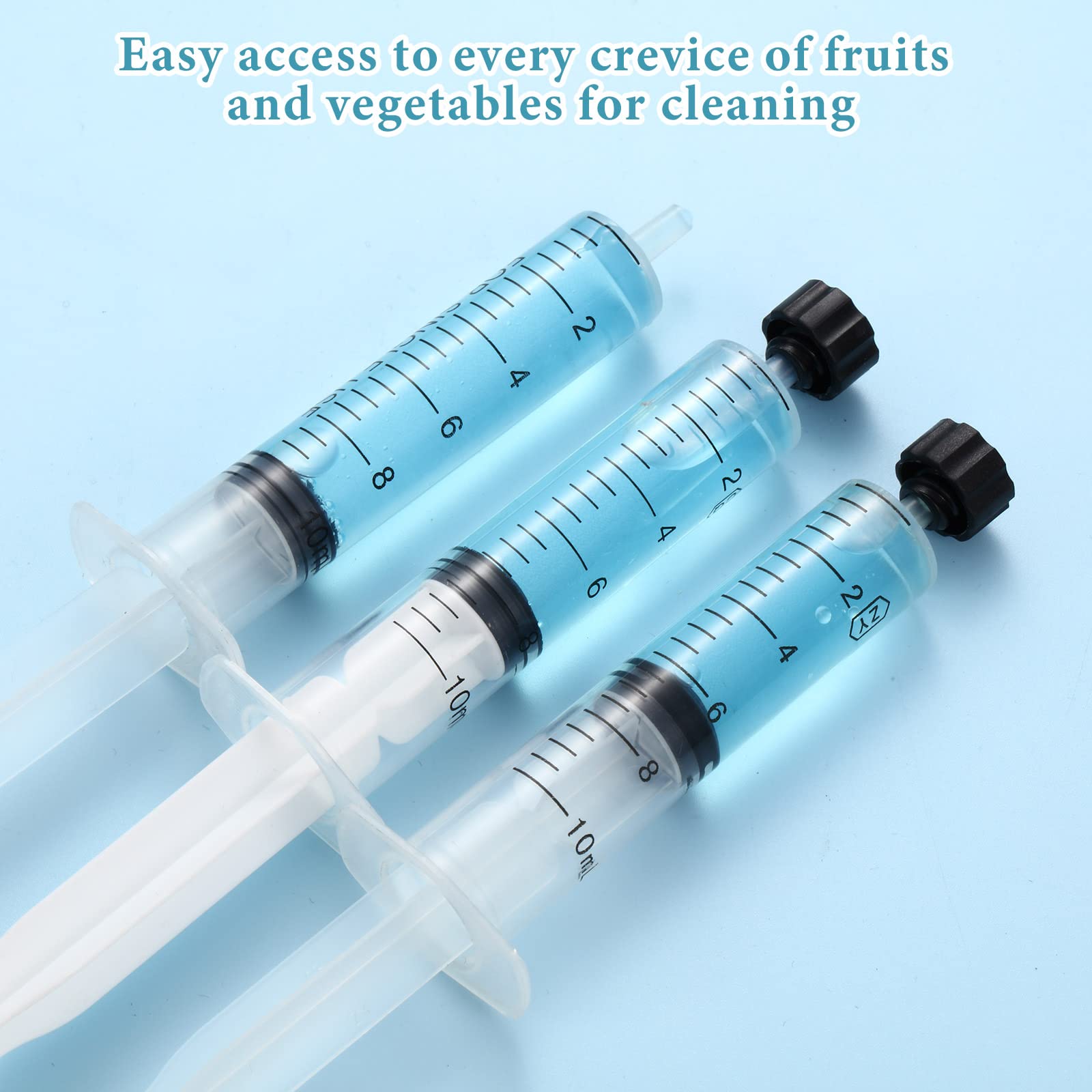Yinkin 100 Pcs Syringe Tip Caps No Needle Connector Feeding Tube Supplies for Lab Dispensing Feeding, Black