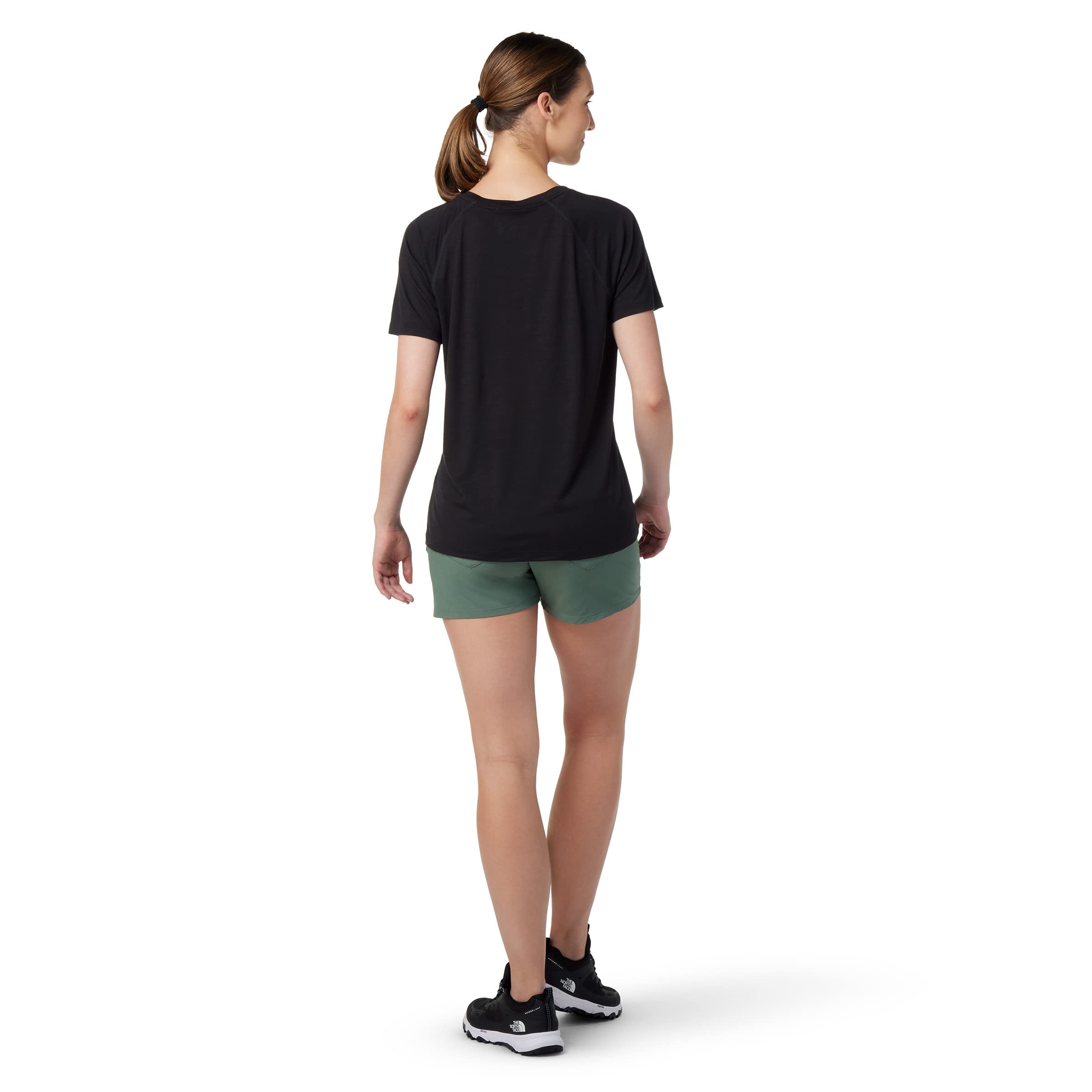 Smartwool Women's Active Ultralite Merino Wool Base Layer — Short Sleeve Tee (Regular Fit), Deep Lake, X-Large