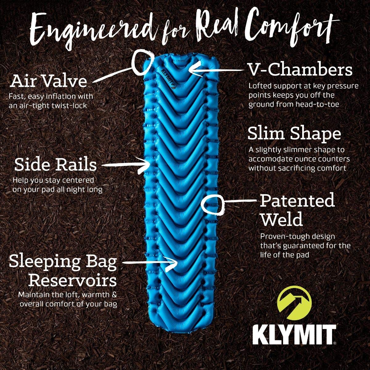 Klymit Static V Ultralite SL Sleeping Pad, Non-Insulated