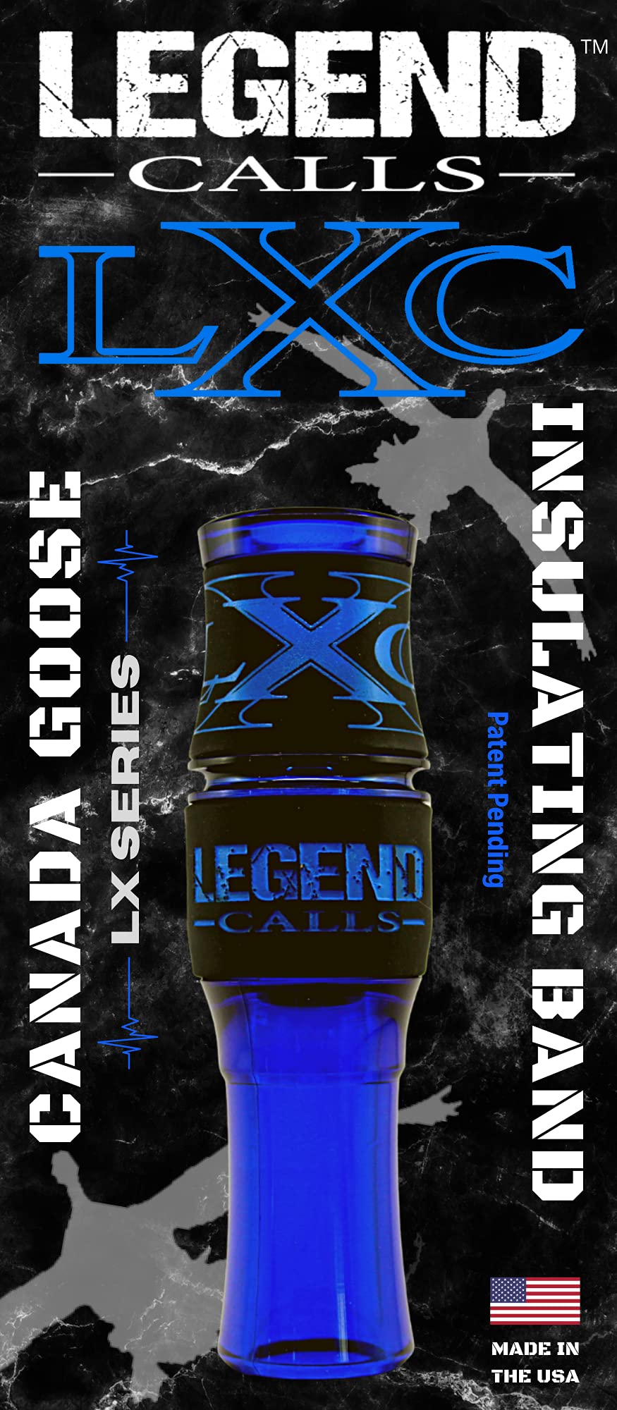Legend Calls LXC Blue Canada Goose Call, Insulating Band Technology