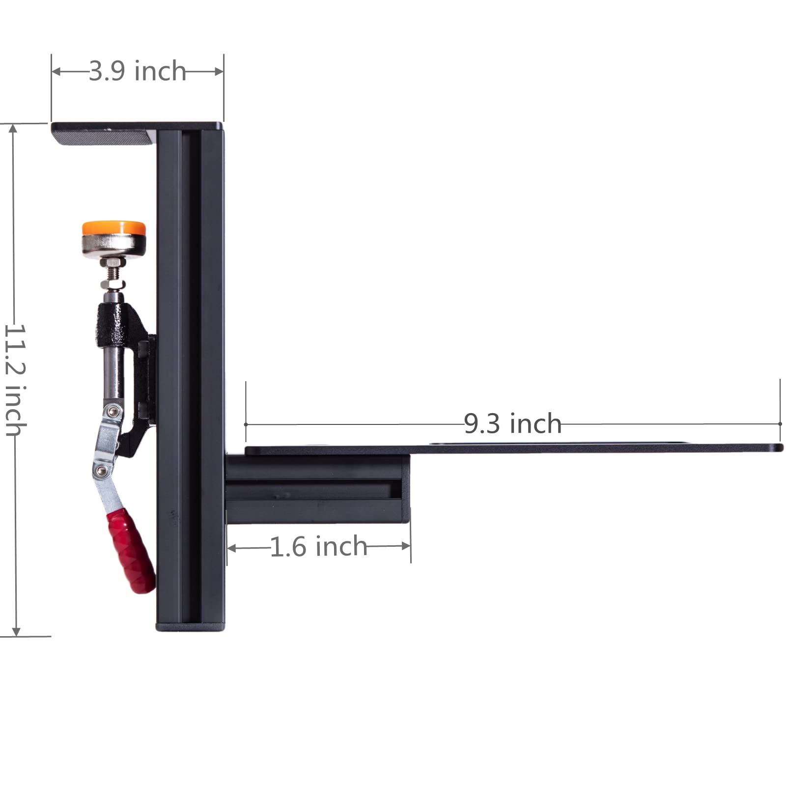 Meza Mount-Set of 2 Hotas Desk Mount for The Flight Sim Joystick Mount Compatible with Thrustmaster Warthog/WinWing Orion 2,Adjustable height and position Hotas Mount,Flight Joystick Mount