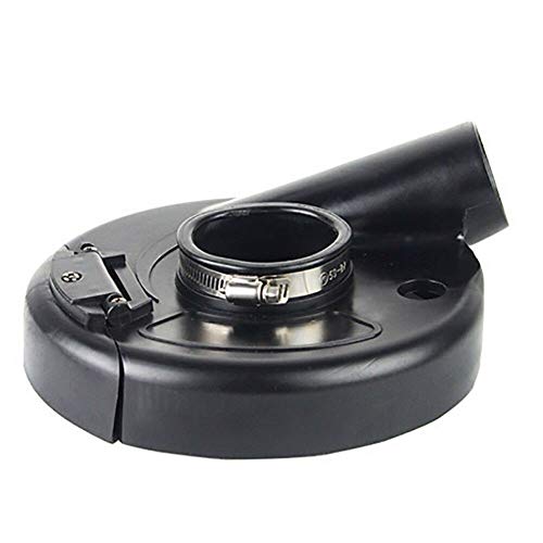 Universal Grinding Angle Grinder Dust Shroud 7 Inch Vacuum Dust Shroud Cover for Angle Grinder Hand Grind Grinder Polisher(black)