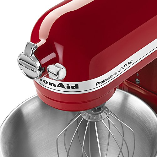 KitchenAid Renewed RKSM6573ER 6-Qt. Professional Bowl-Lift Stand Mixer - Empire Red