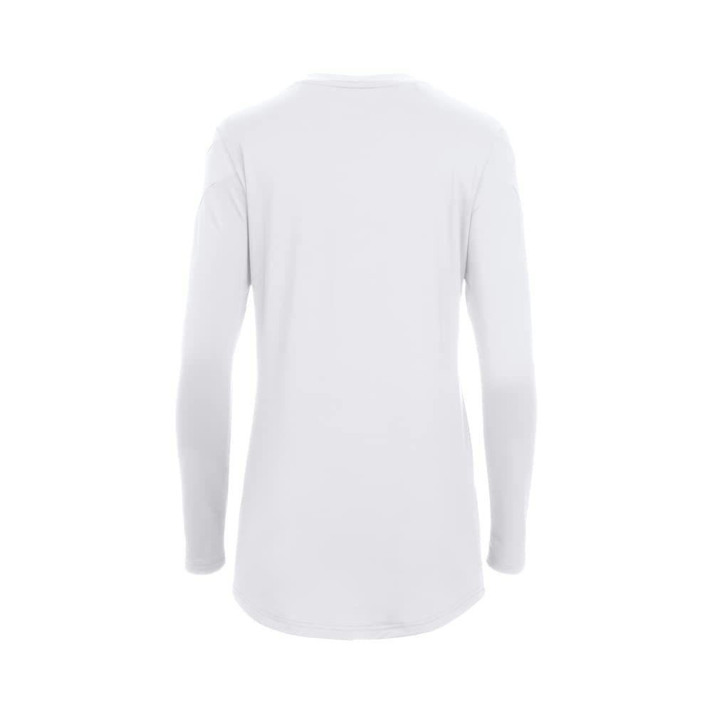 Mizuno Women's Balboa 6 Long Sleeve Volleyball Jersey, White, Medium
