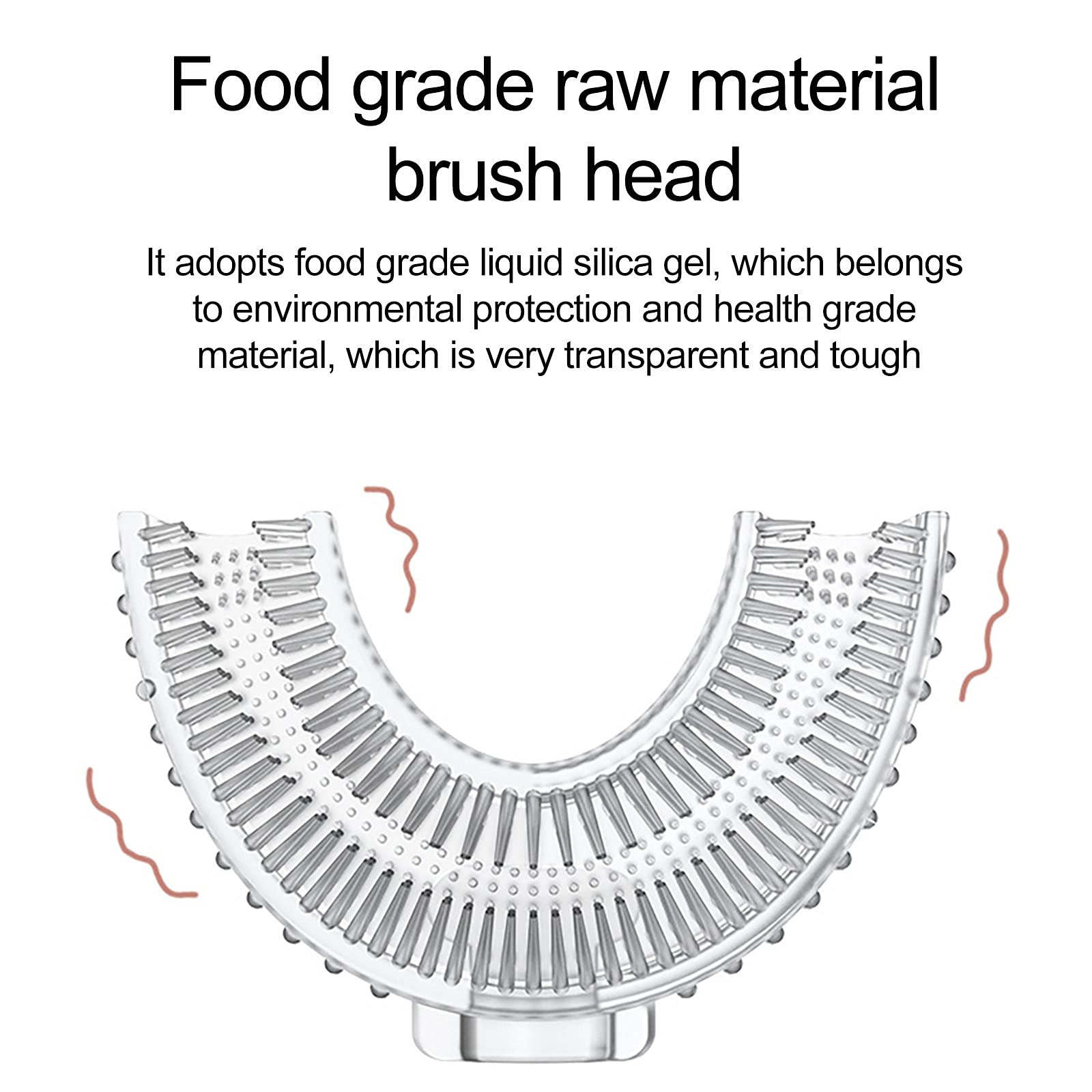 U Shaped Toothbrush l Kids Toothbrushes with Silicone Brush Head - Soft Manual Training Toothbrush, 360° Oral Teeth Cleaning Suitable for Ages 2-12 Years Old
