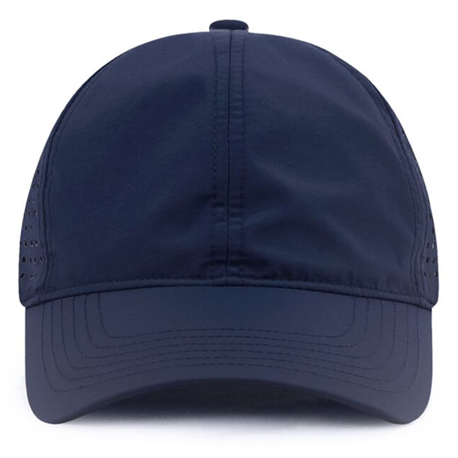 PoKids Men Quick Dry Hat Oversize XL Men Women Baseball Hat Lightweight Mesh Hat Running Outdoor Sport Cap(23.3"-25.5") Blue