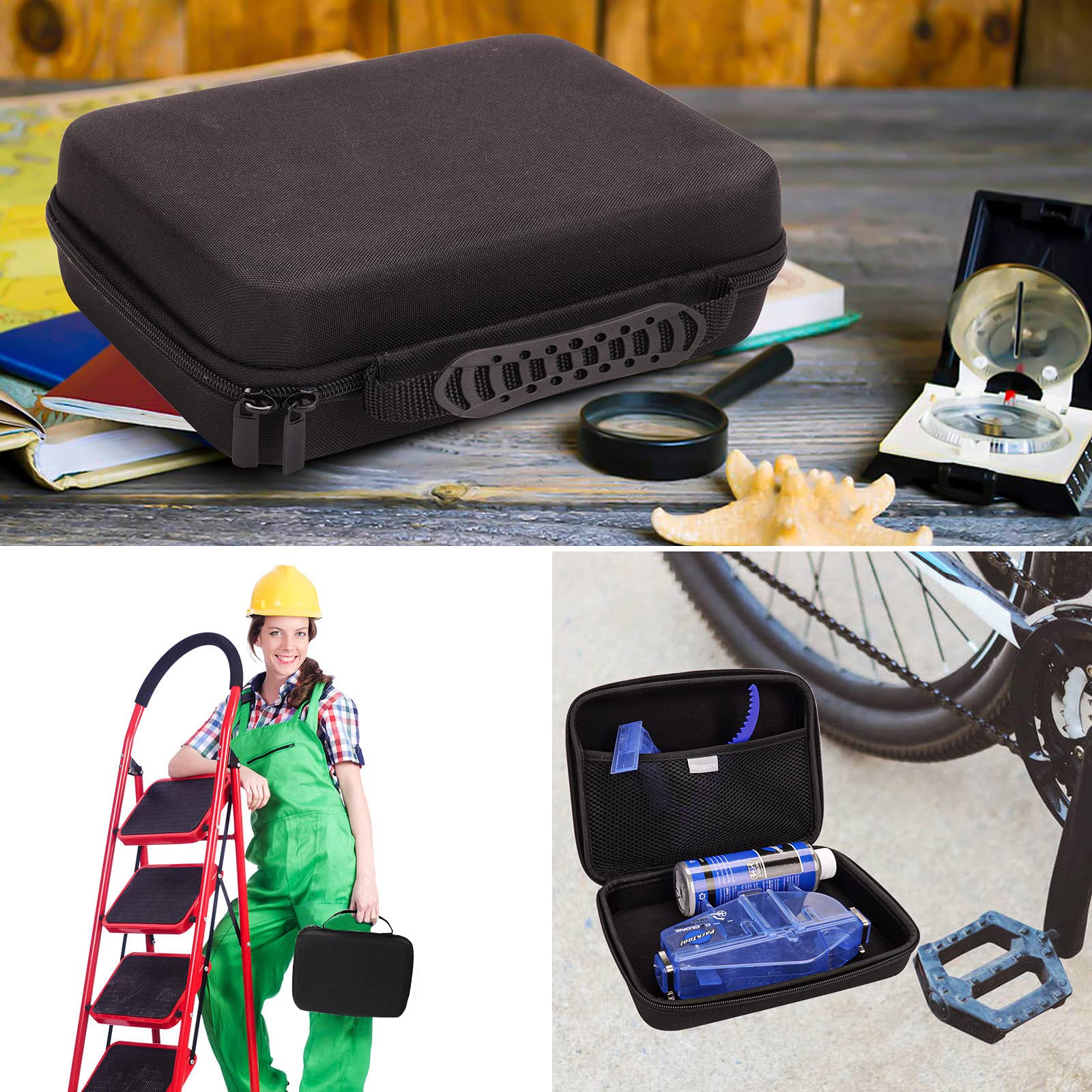 MGZNMTY Hard Travel Storage Case Compatible with Park Tool CG-2.4 Bike Chain Cleaner Kit (Only Case)