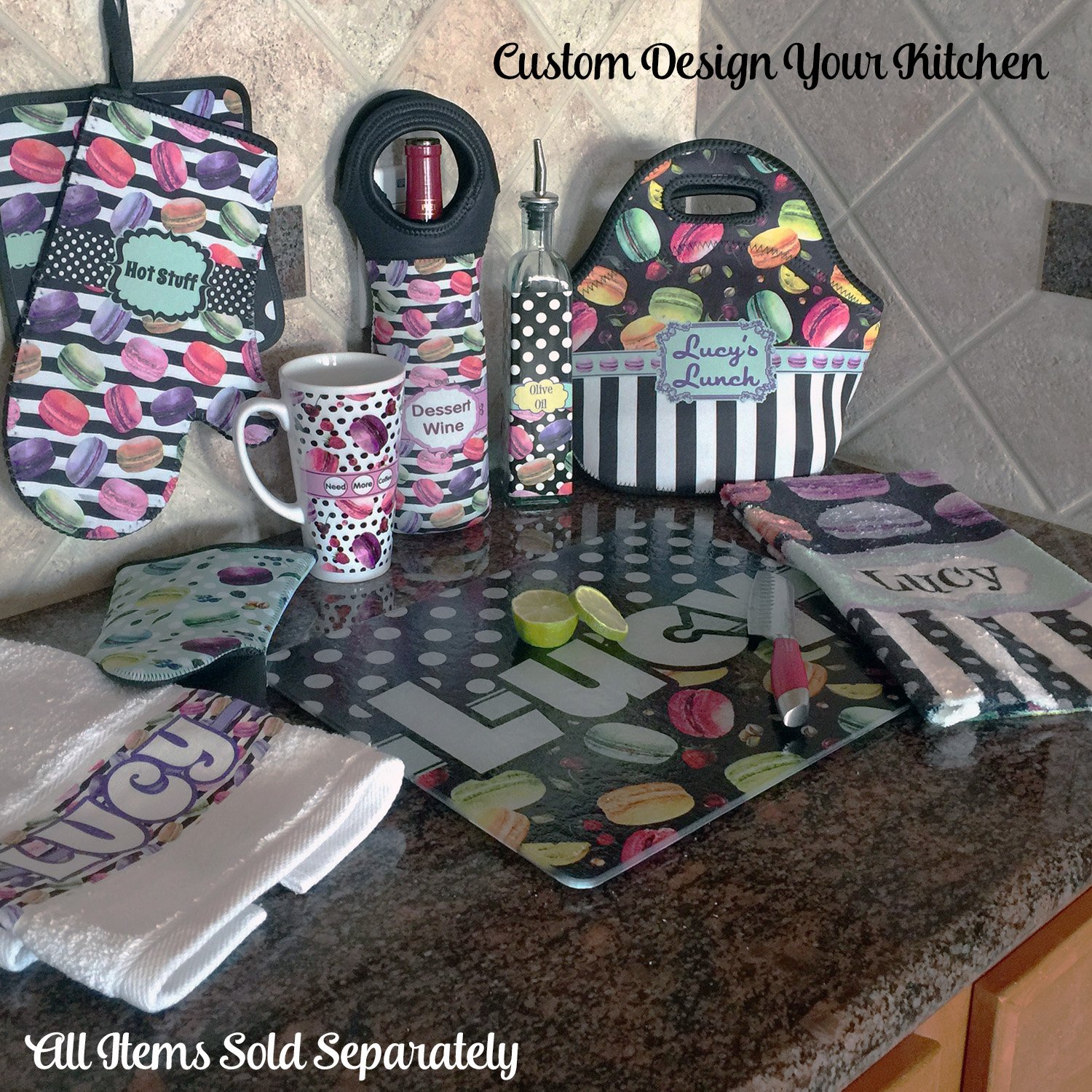 Personalized Nurse Right Oven Mitt & Pot Holder Set w/Name or Text